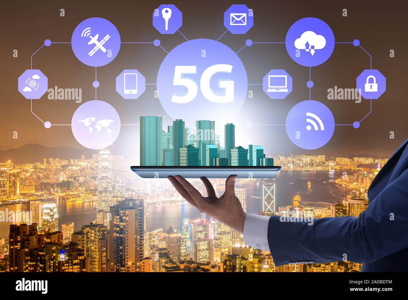 5G mobile technology concept - high internet speed Stock Photo - Alamy