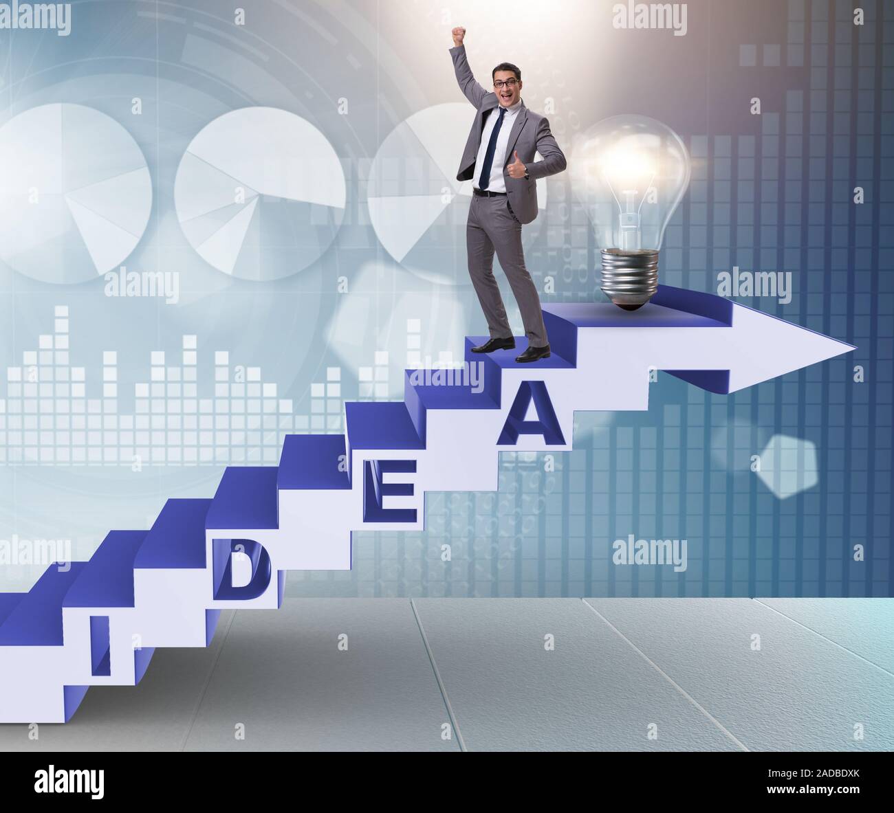 Climbing steps graph hi-res stock photography and images - Alamy