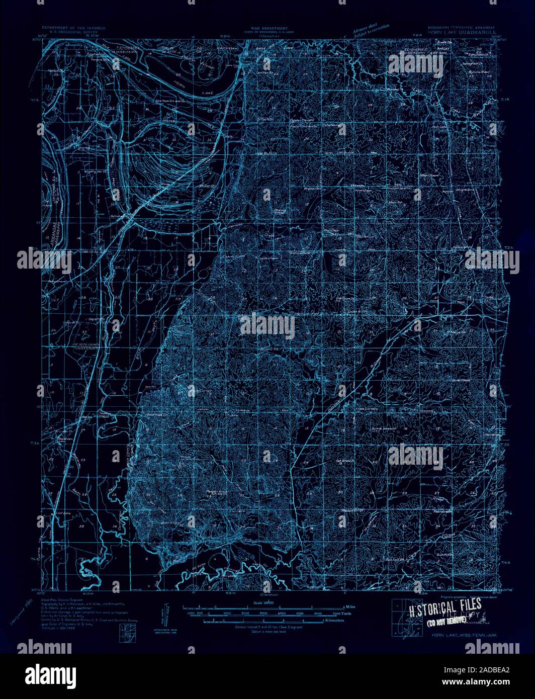 Horn lake map hi-res stock photography and images - Alamy