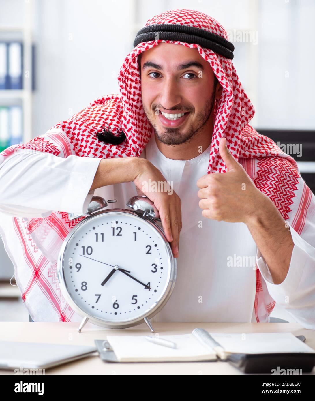 Arab Businessman working in the office Stock Photo - Alamy