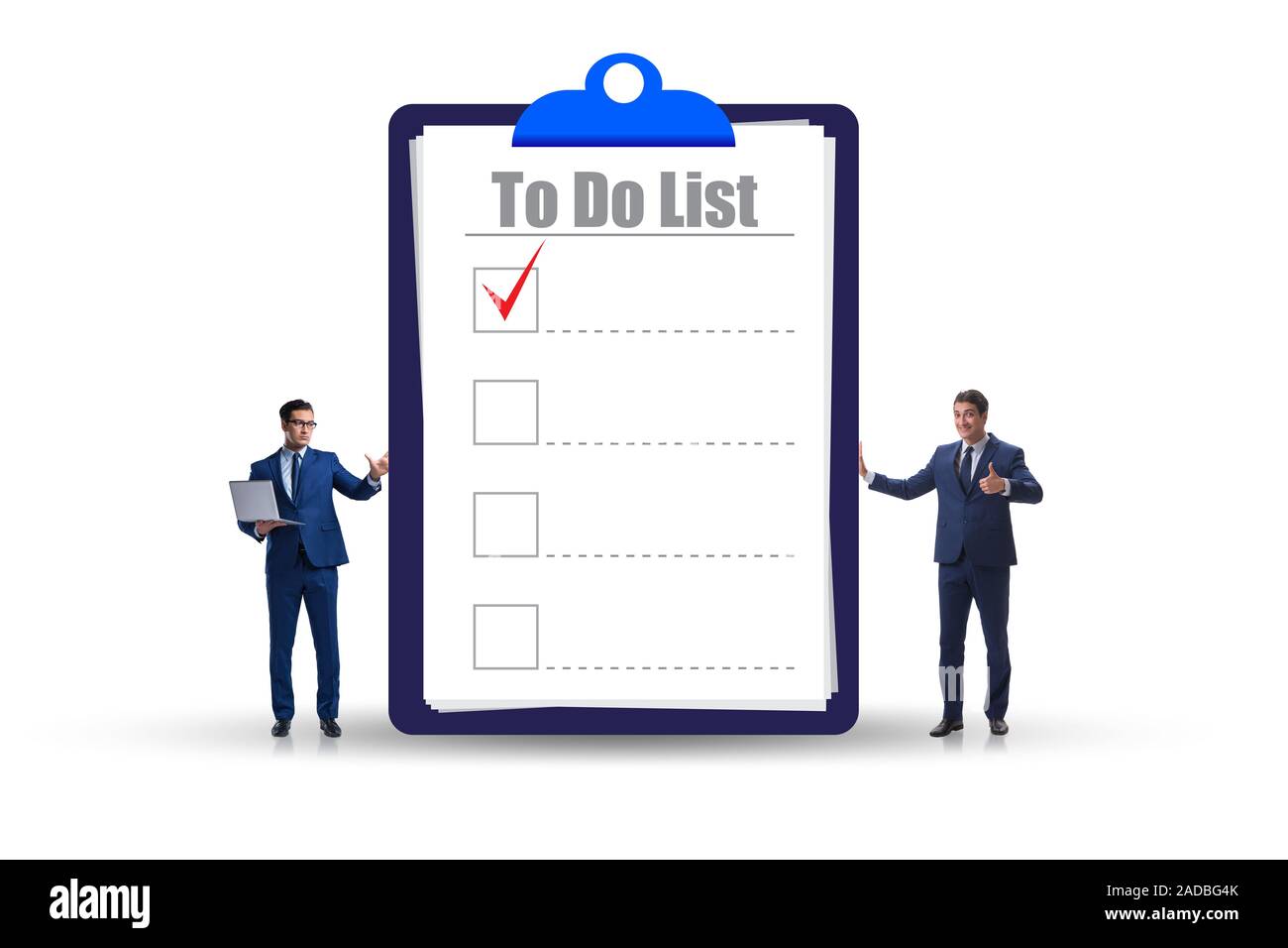 Concept of to do list with Businessman Stock Photo - Alamy