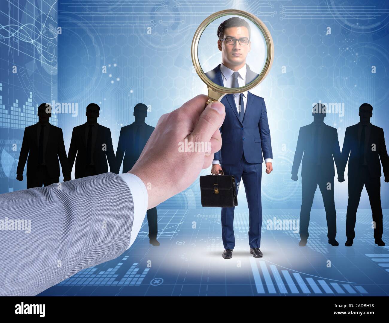 Recruitment and employment concept with selected employee Stock Photo ...