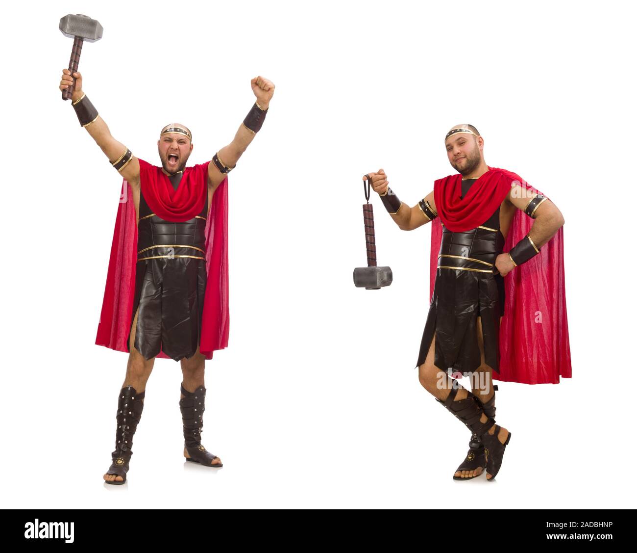 Gladiator isolated on white background Stock Photo - Alamy