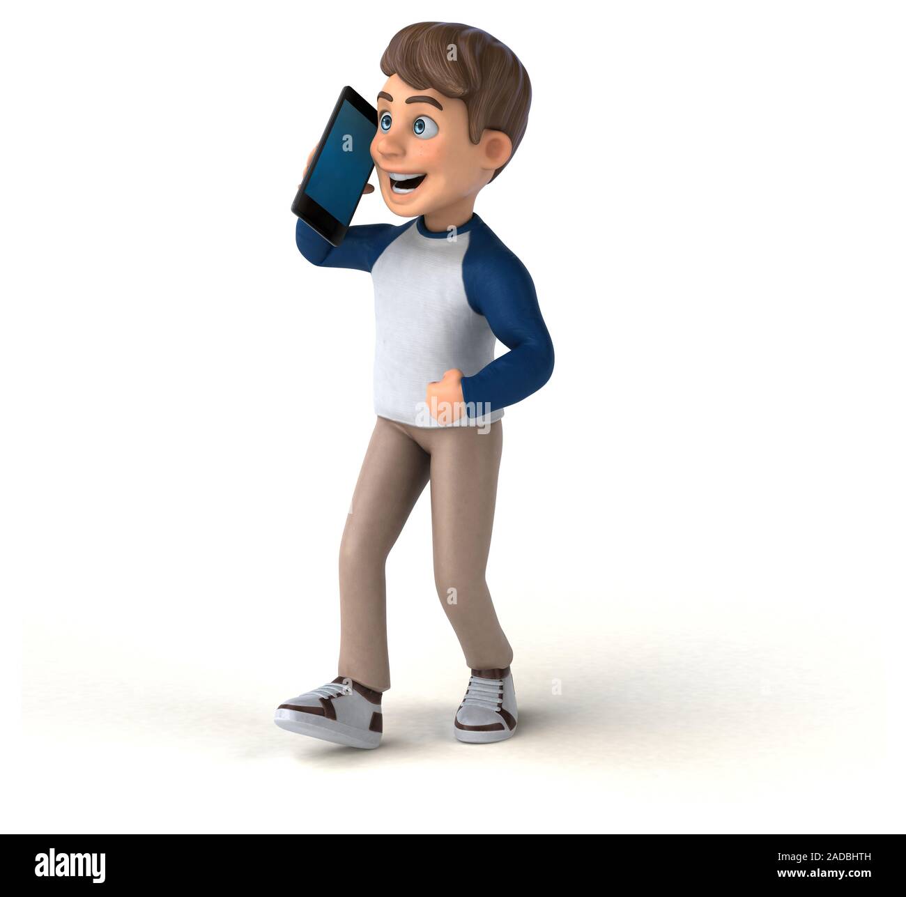3D cartoon character fun teenager Stock Photo - Alamy
