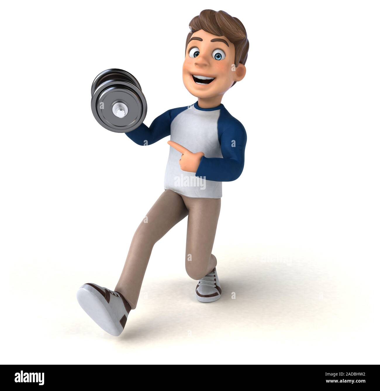 3D cartoon character fun teenager Stock Photo - Alamy