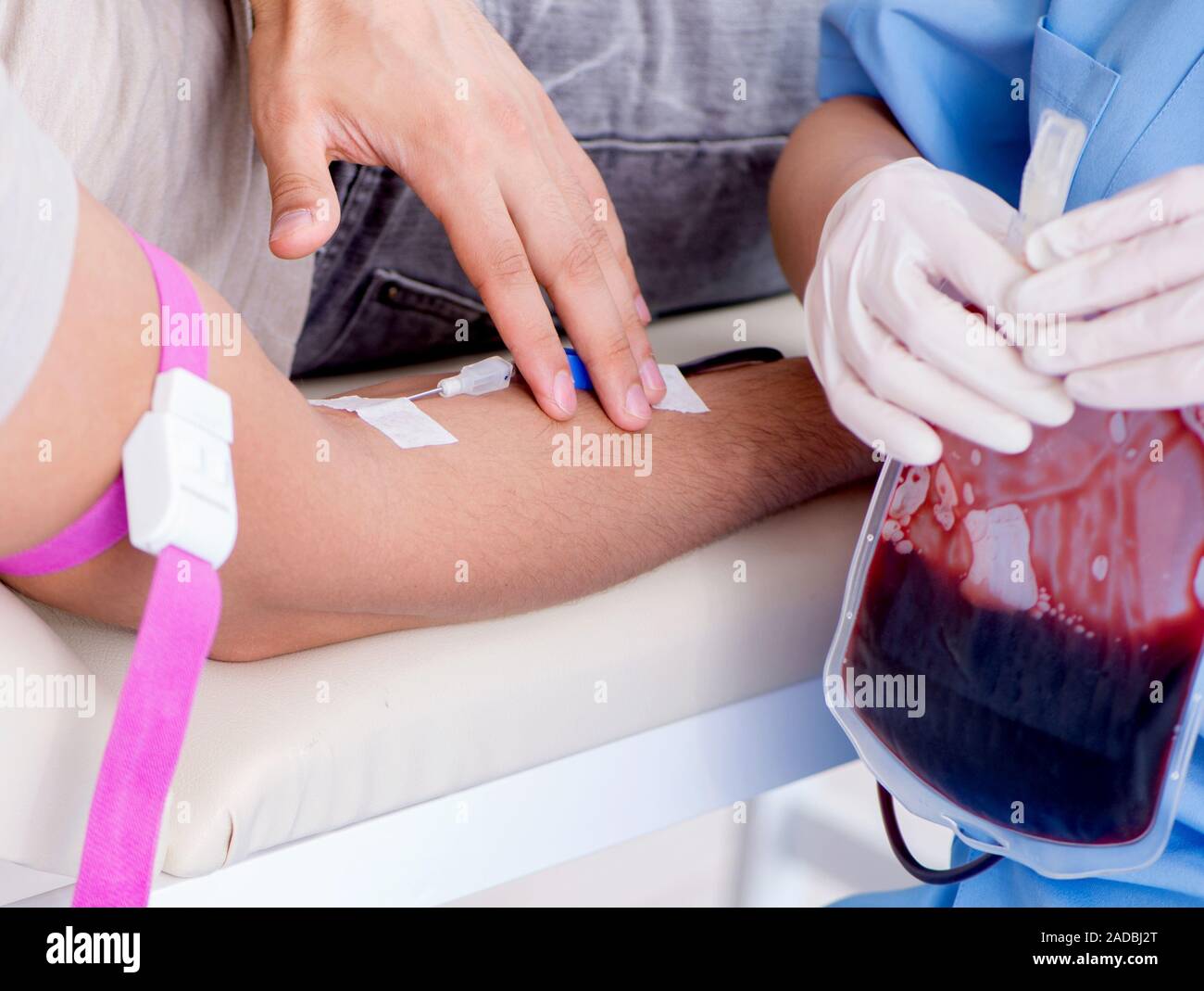 Patient getting blood transfusion hi-res stock photography and images ...