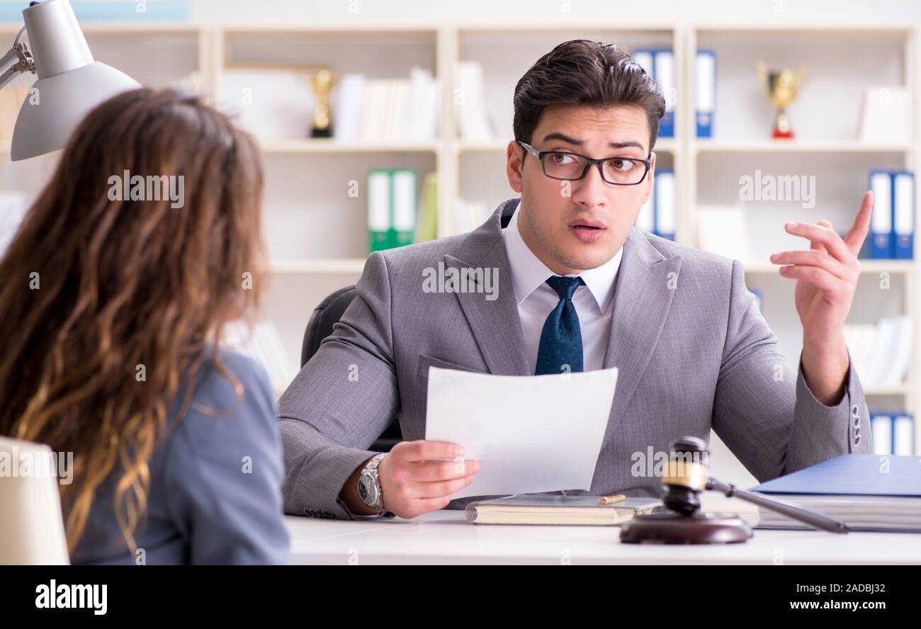 Lawyer client discussing hi-res stock photography and images - Alamy