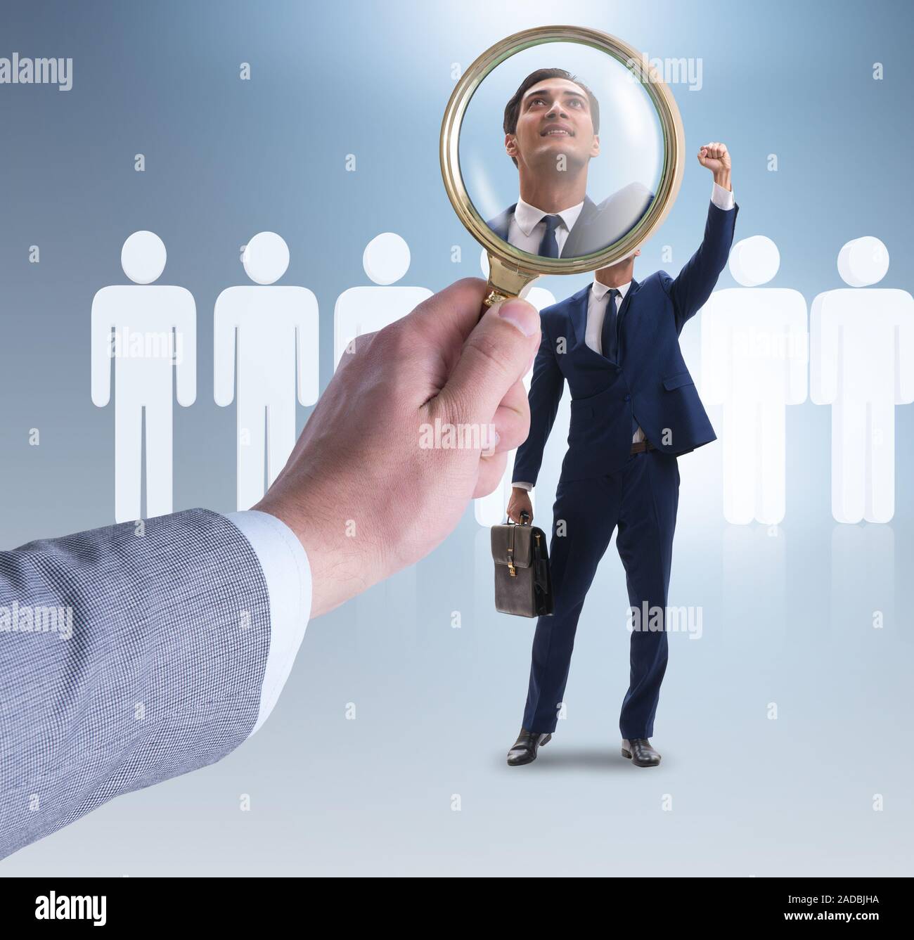 Recruitment and employment concept with selected employee Stock Photo ...