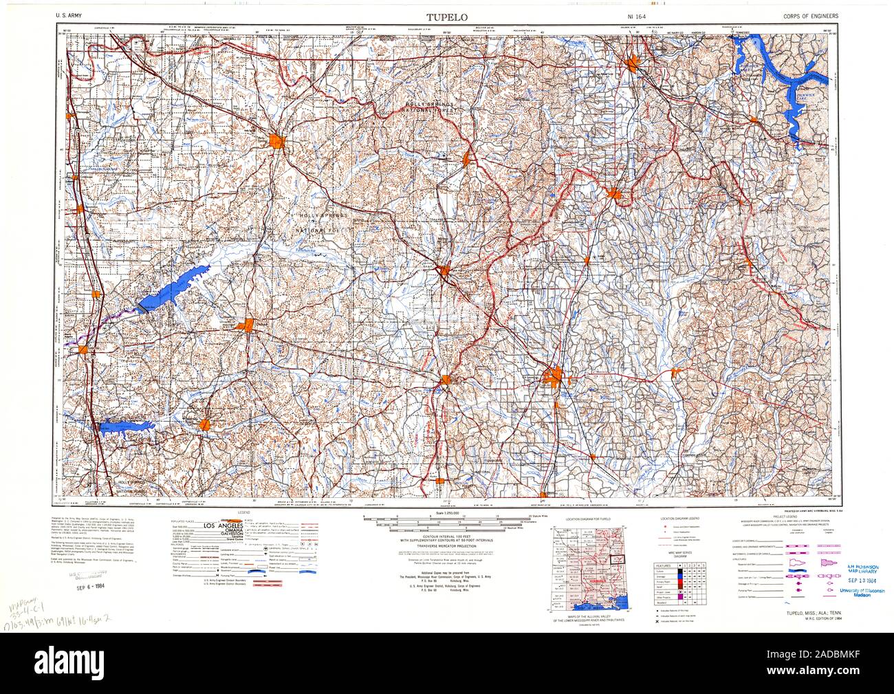 Tupelo map hi-res stock photography and images - Alamy