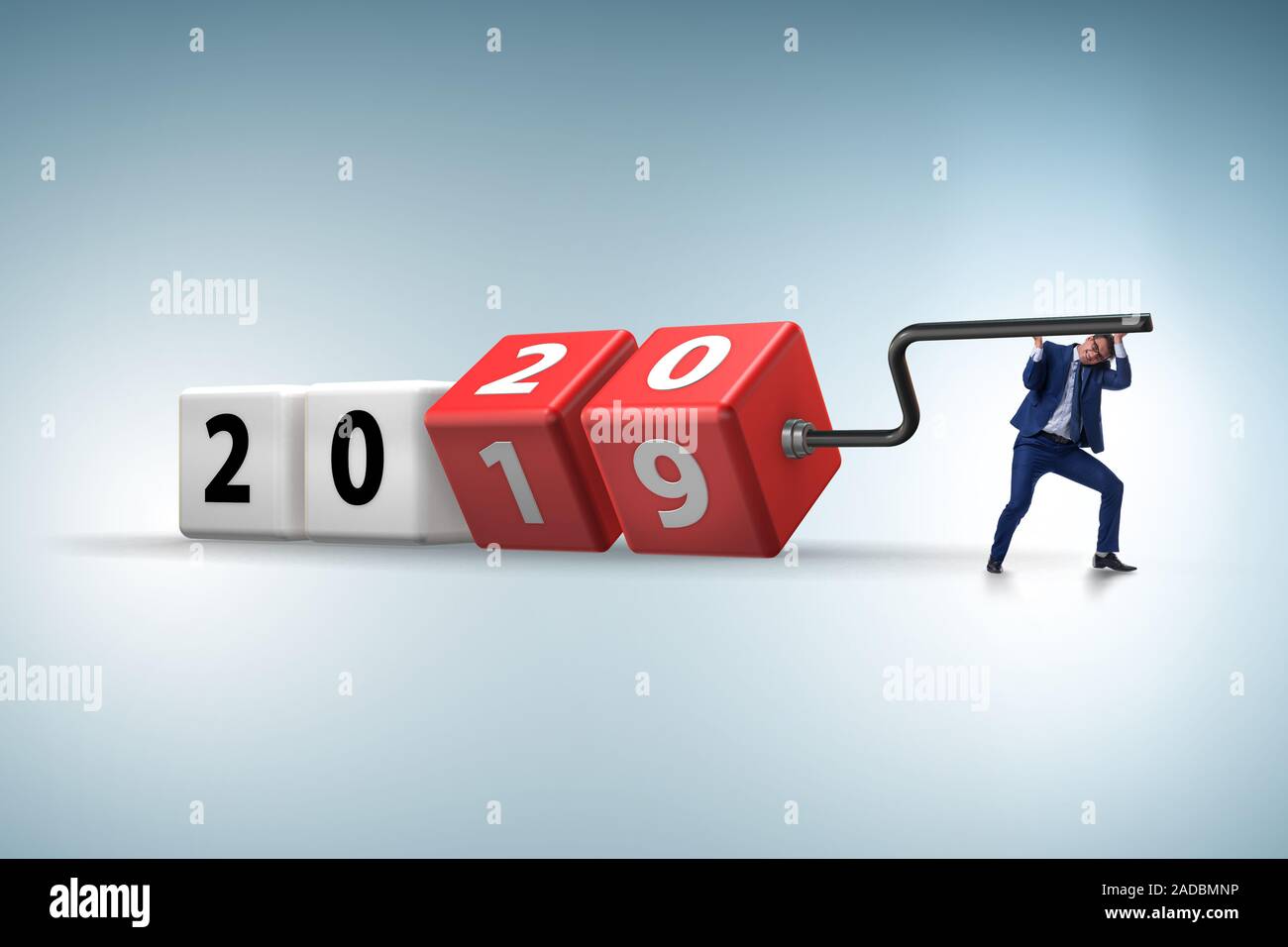 Concept of changing year from 2019 to 2020 Stock Photo - Alamy
