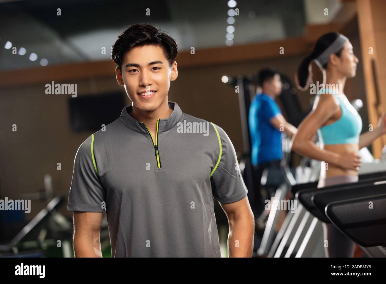 Youth fitness trainer Stock Photo - Alamy