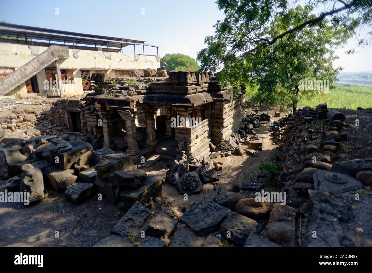 Ancient Harihareshwar temple Stock Photo - Alamy