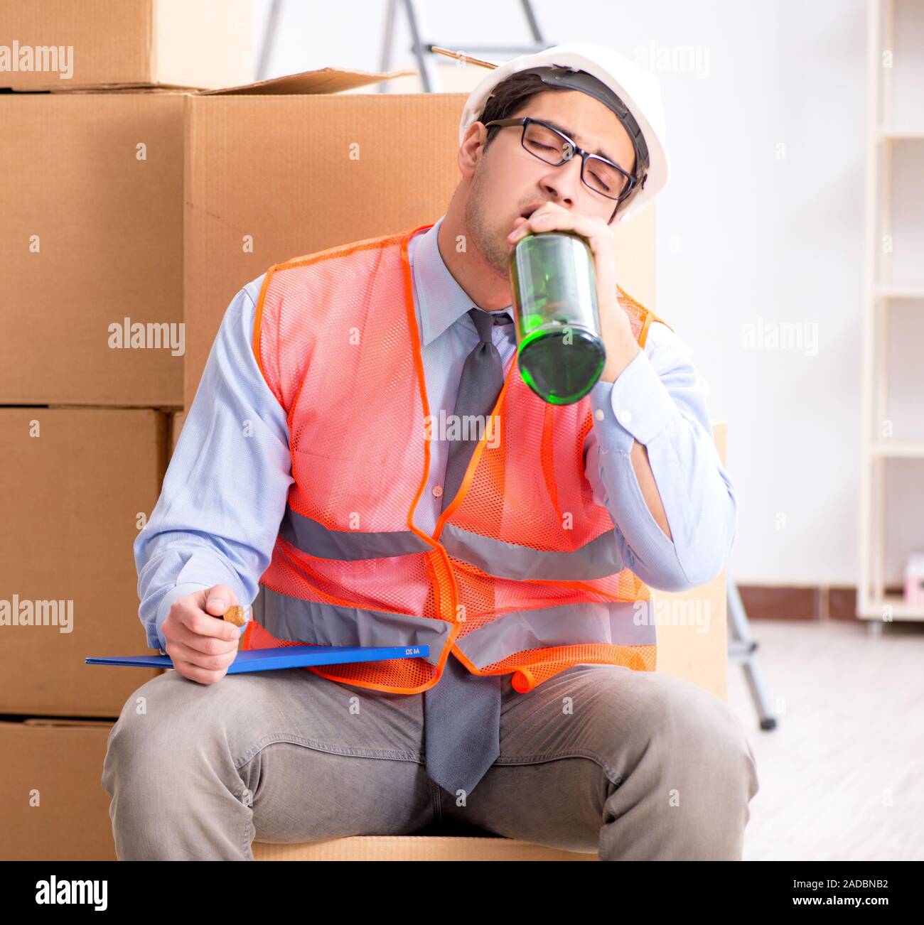 Drunk at work hi-res stock photography and images - Alamy