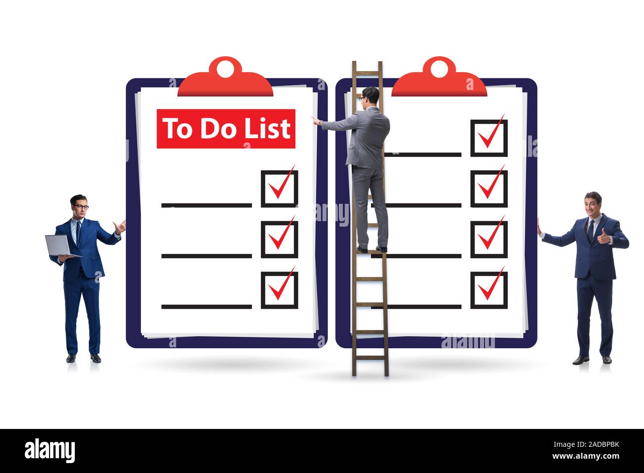 Concept of to do list with Businessman Stock Photo - Alamy