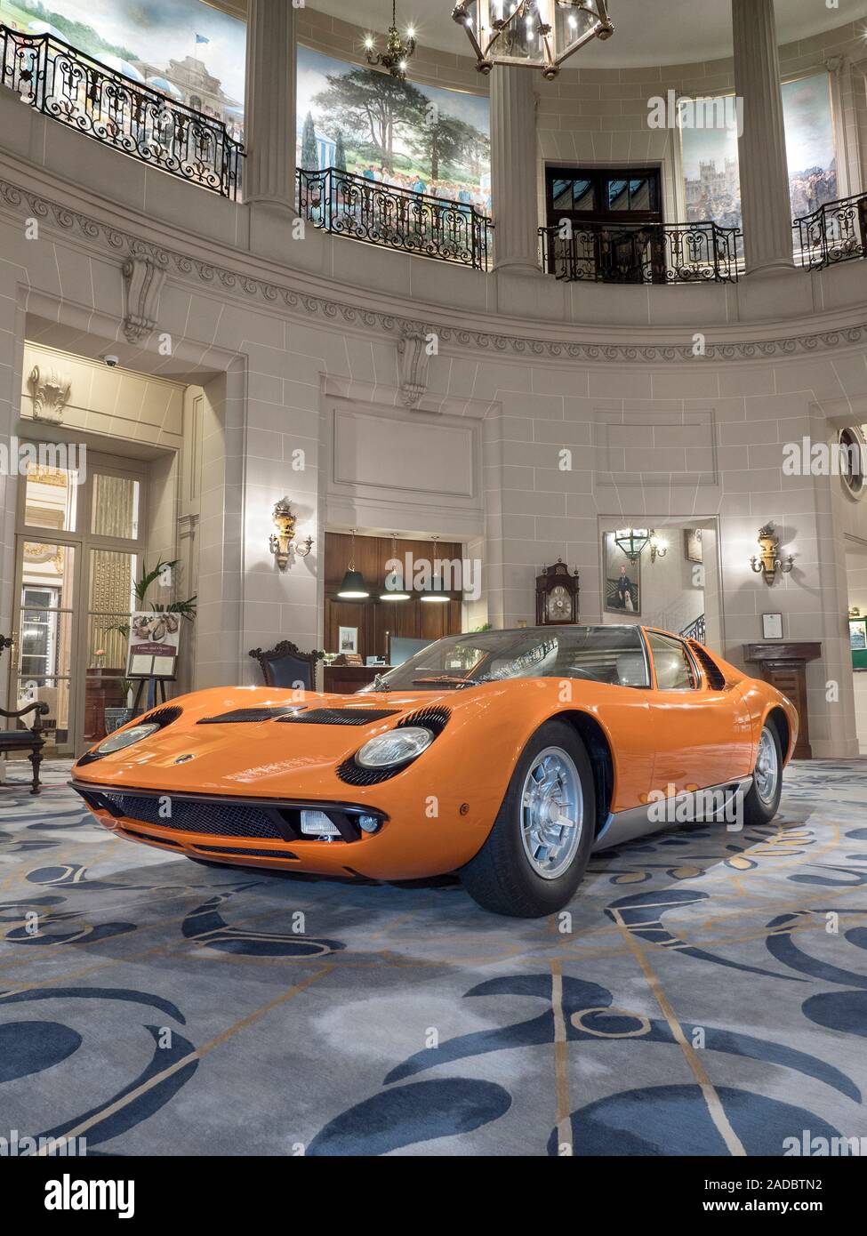 1968 Lamborghini Miura on display in the Rotunda of the Royal ...