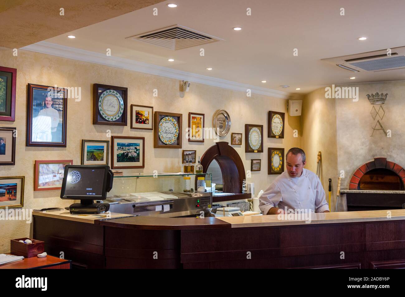 Restaurant Behind Stone Wall High Resolution Stock Photography and ...