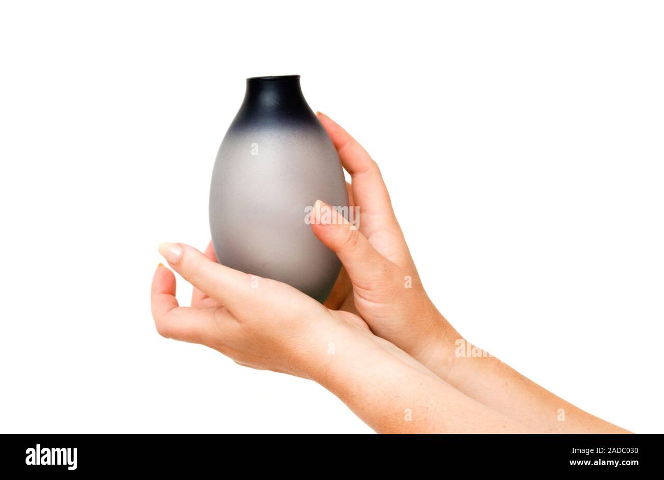 Hands with vase Stock Photo - Alamy