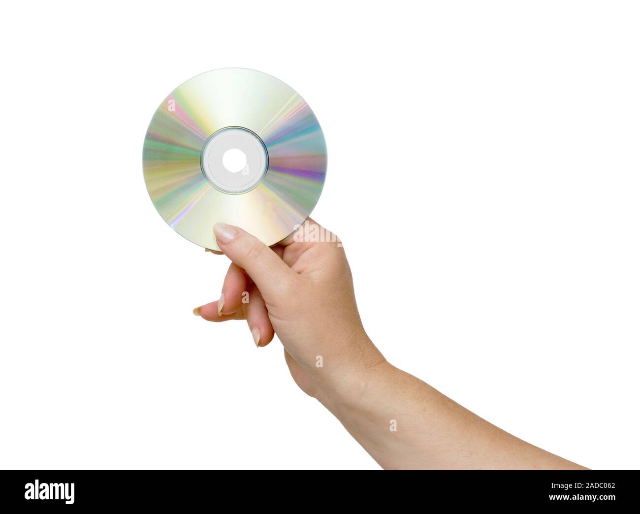 Hand holding DVD Stock Photo - Alamy