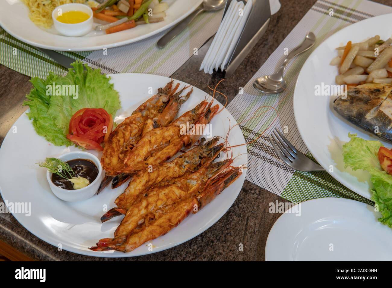 South Indian Food Being Served on Table in Fort Kochi, India Stock ...
