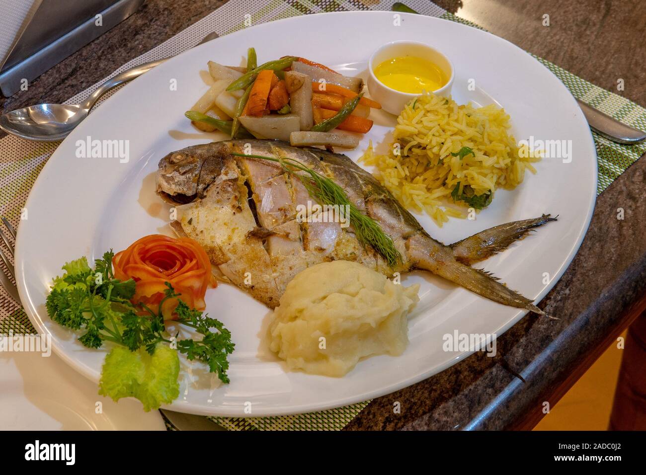 South Indian Food Being Served on Table in Fort Kochi, India Stock ...