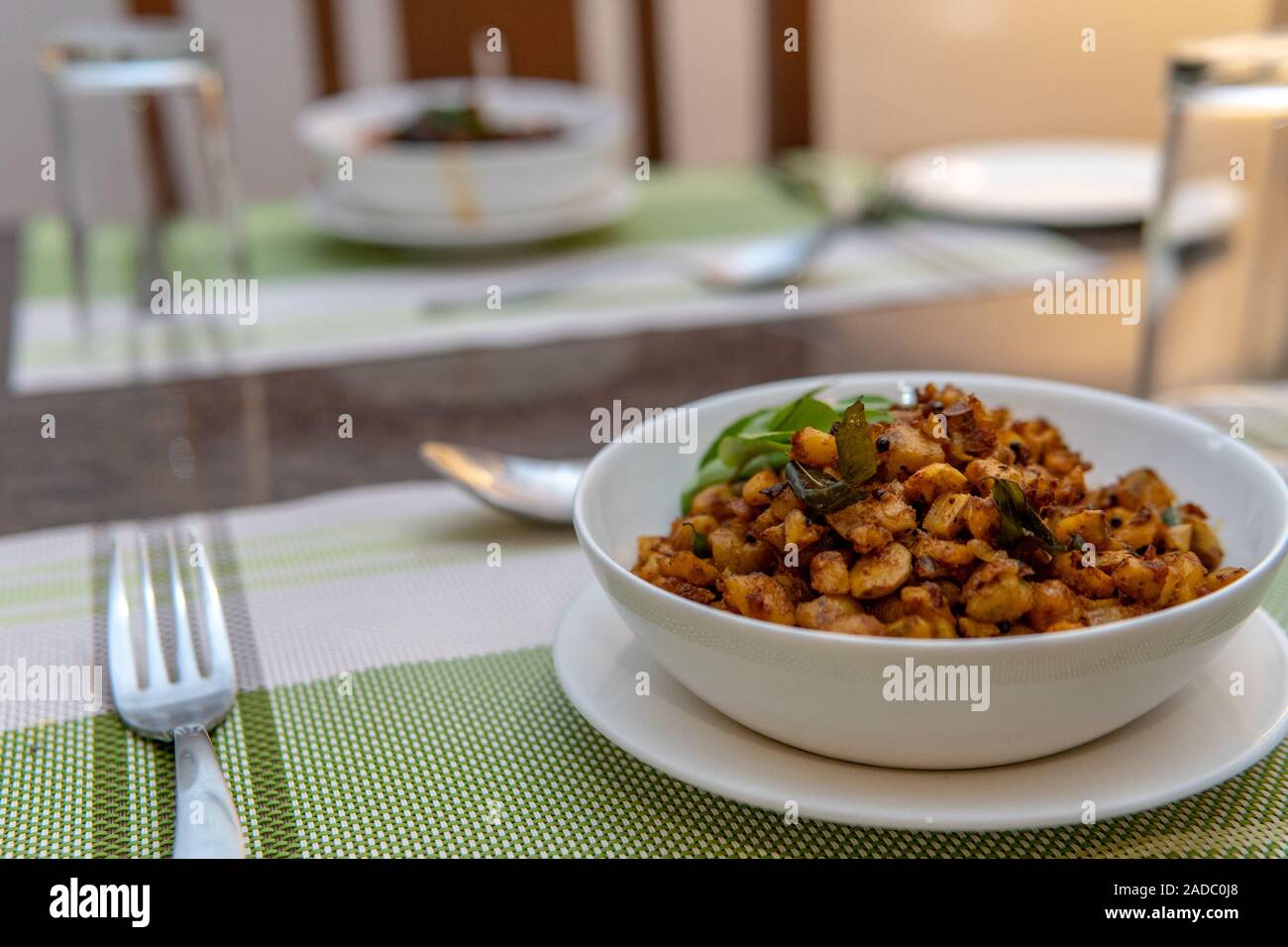 South Indian Food Being Served on Table in Fort Kochi, India Stock ...