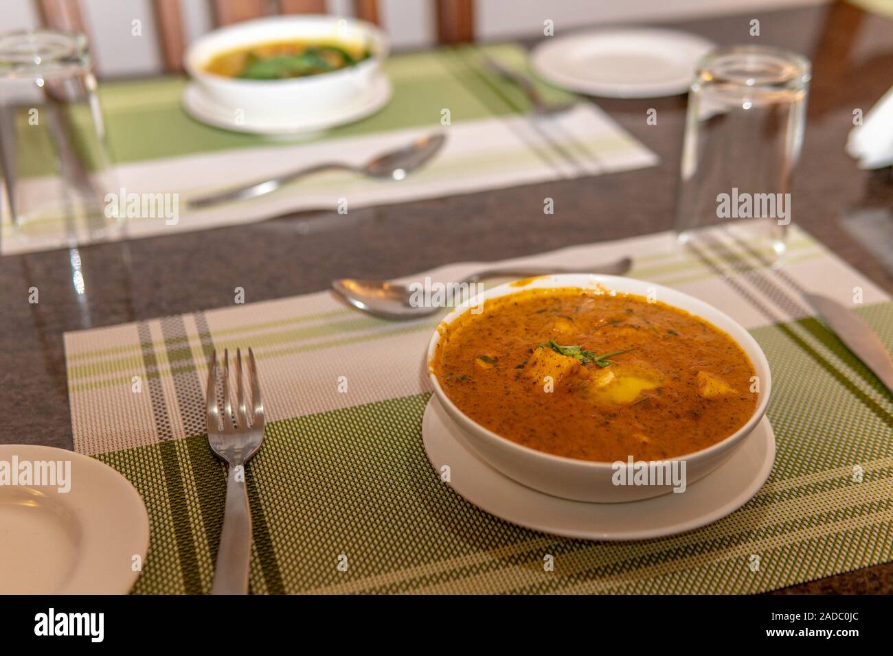 South Indian Food Being Served on Table in Fort Kochi, India Stock ...