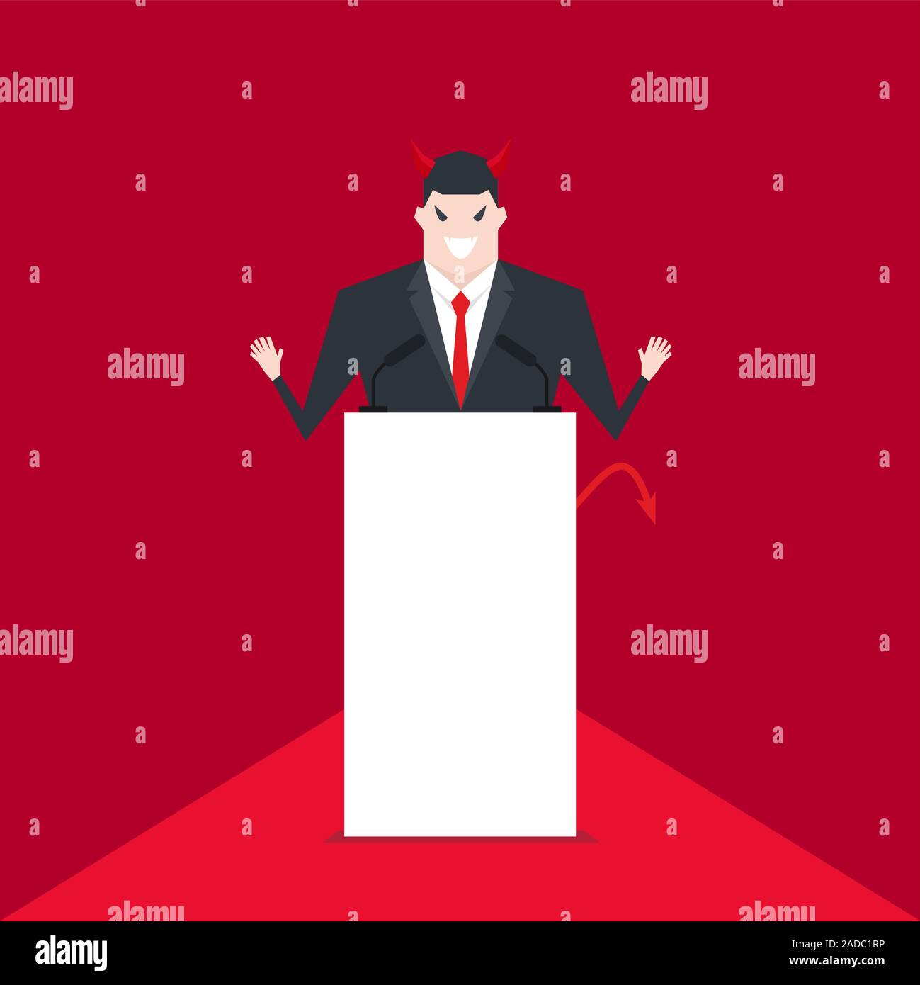 Happy businessman speak on Stock Vector Images - Alamy