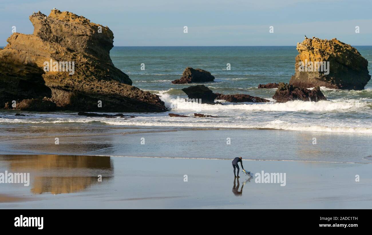 Miramar Beach, Biarritz, Pyrénées-Atlantiques, Pyrenees-Atlantique ...