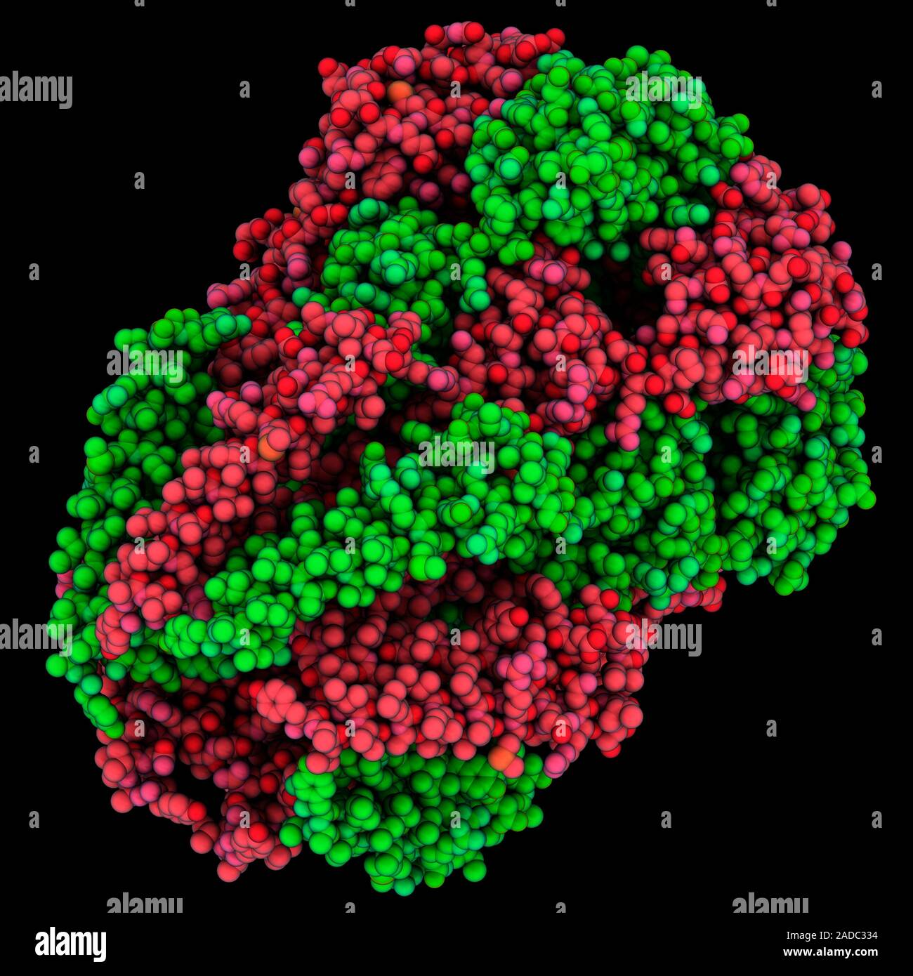 Small-conductance mechanosensitive channel. Computer model showing the ...