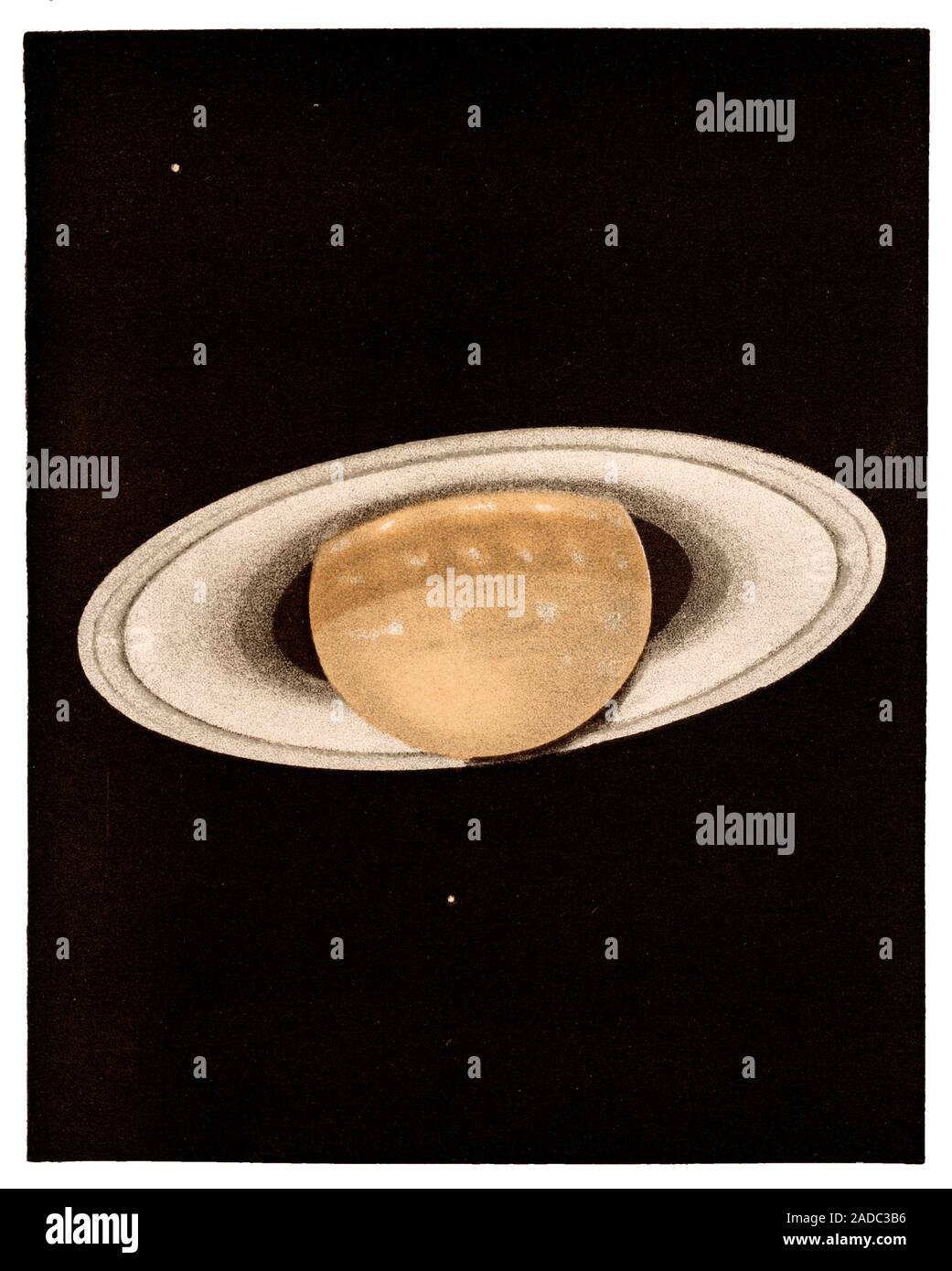 19th century illustration of Saturn in 1872 Stock Photo - Alamy