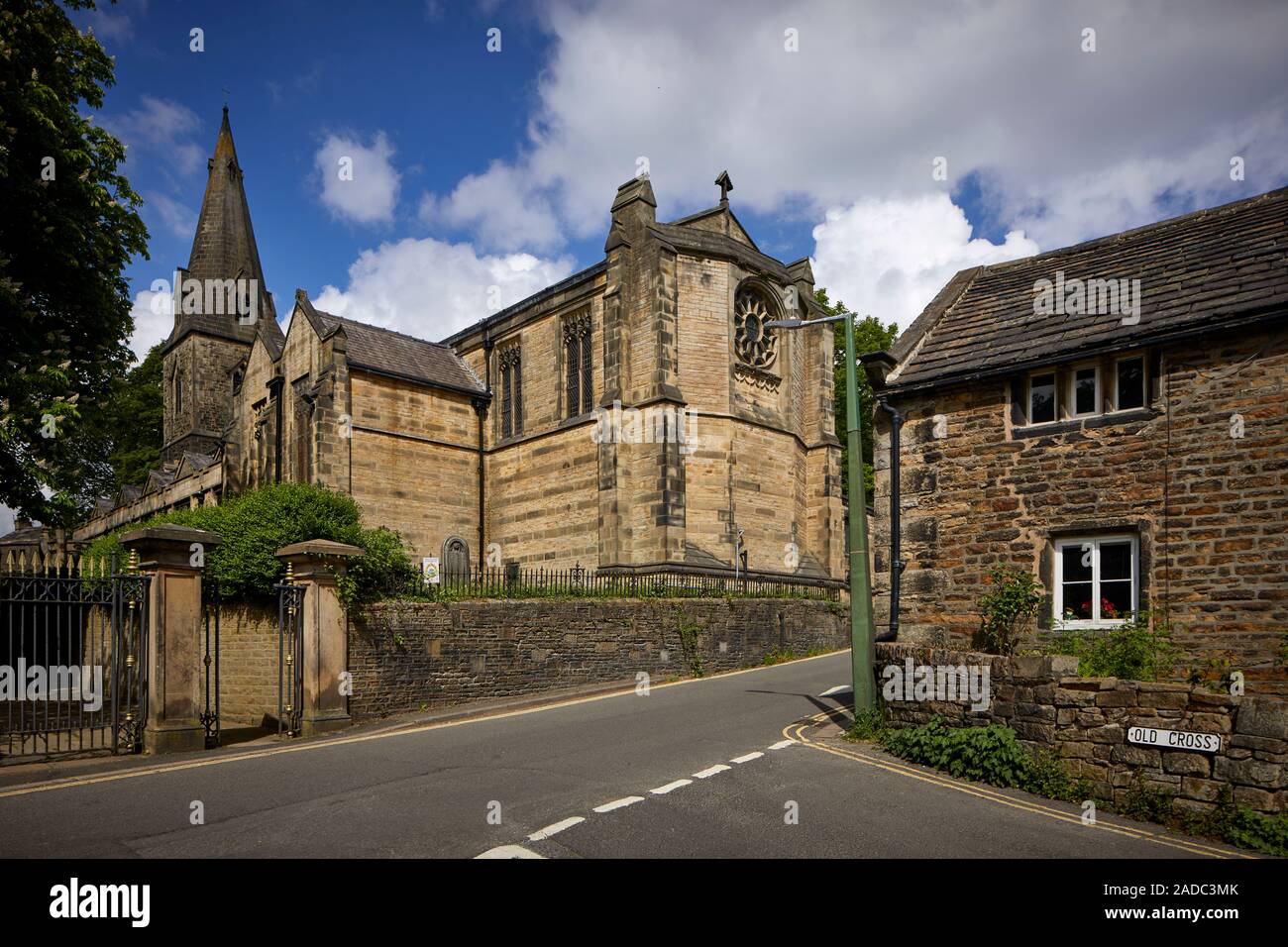 Glossop market town, the High Peak, Derbyshire, England. Glossop Parish ...