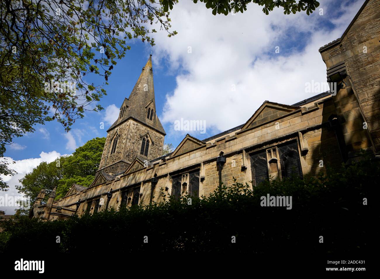 Old church spire graveyard hi-res stock photography and images - Alamy