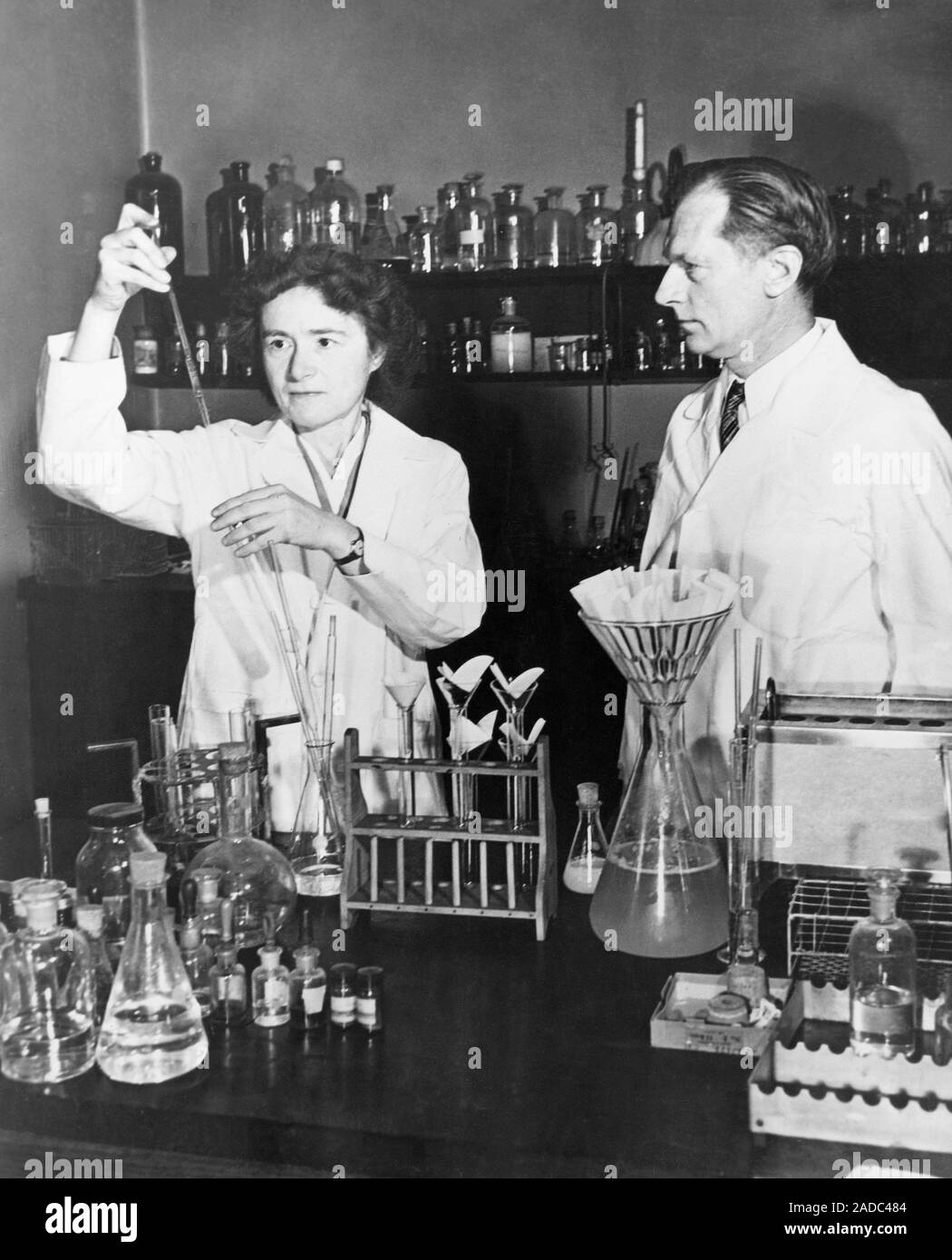 Carl and Gerty Cori, US biochemists and Nobel Laureates. Carl Cori ...