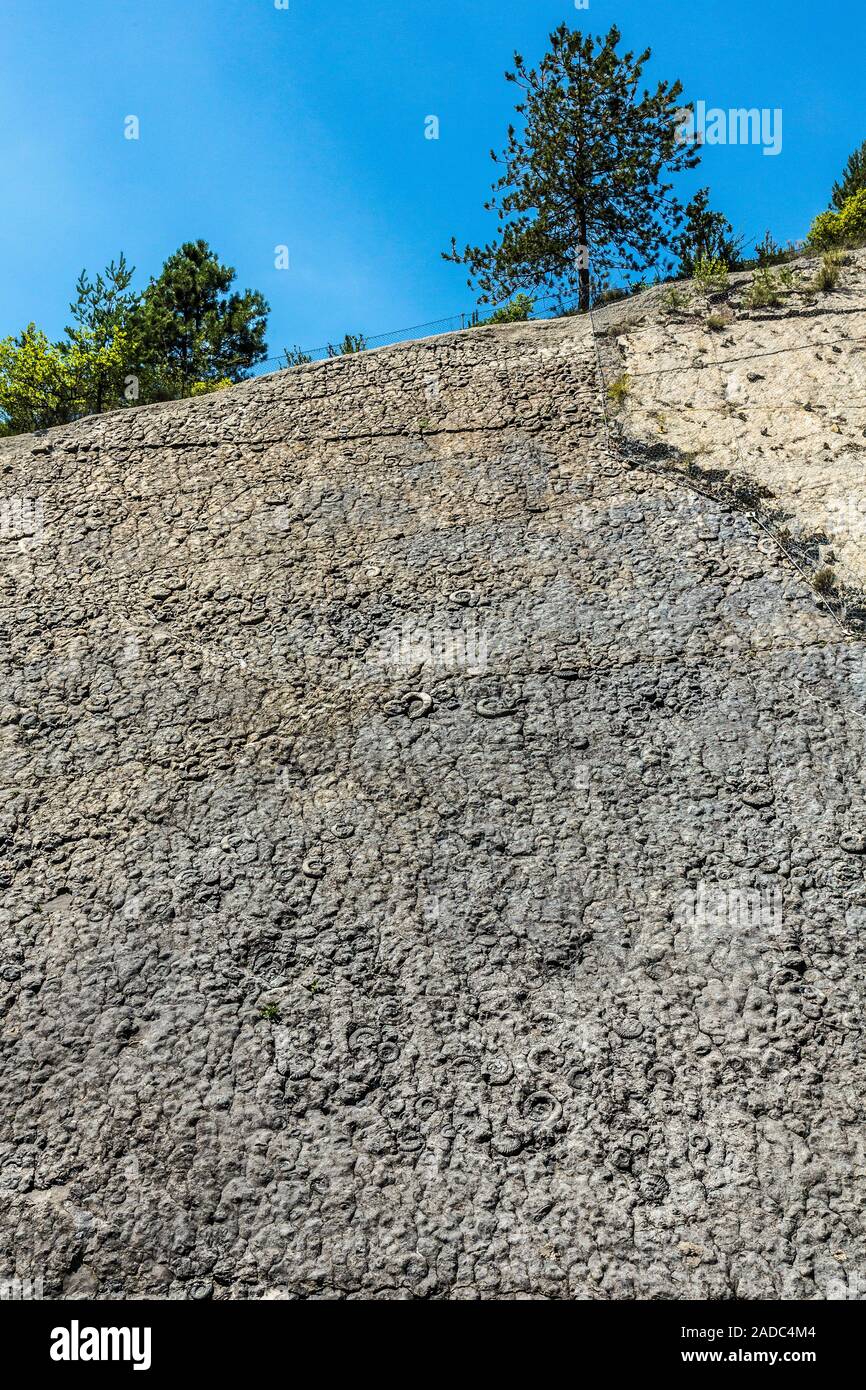 This famous geological site in Provence, France, a massive, 350 square ...