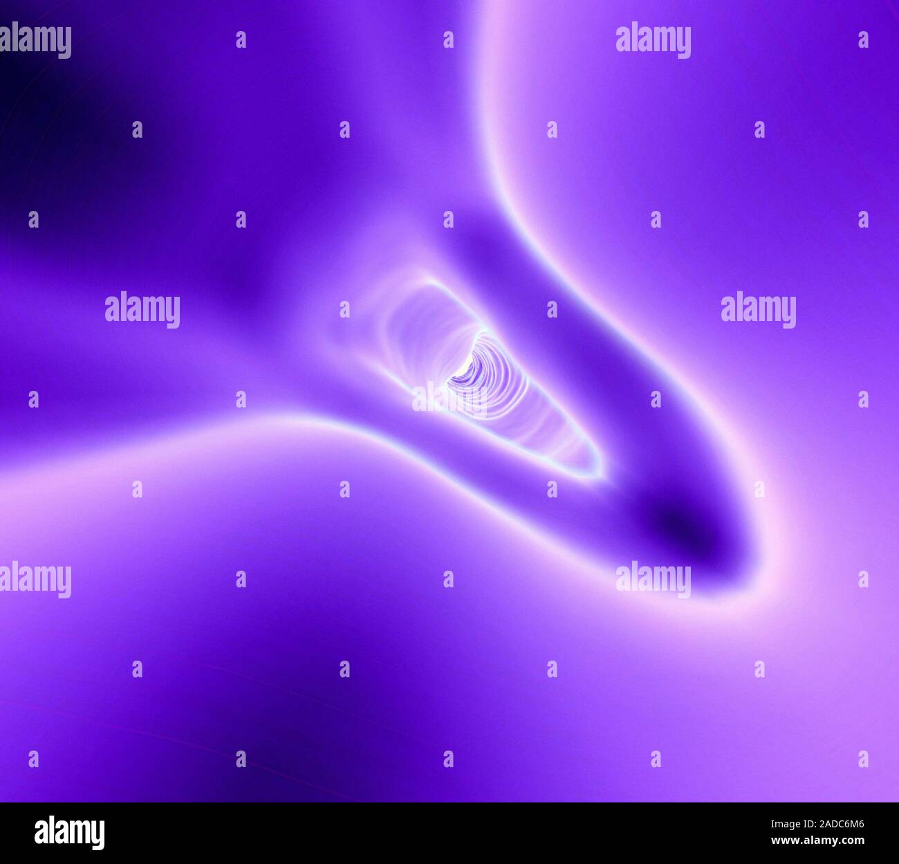 Vocal cords. Digitally enhanced 3D computed tomography (CT) scan of the ...