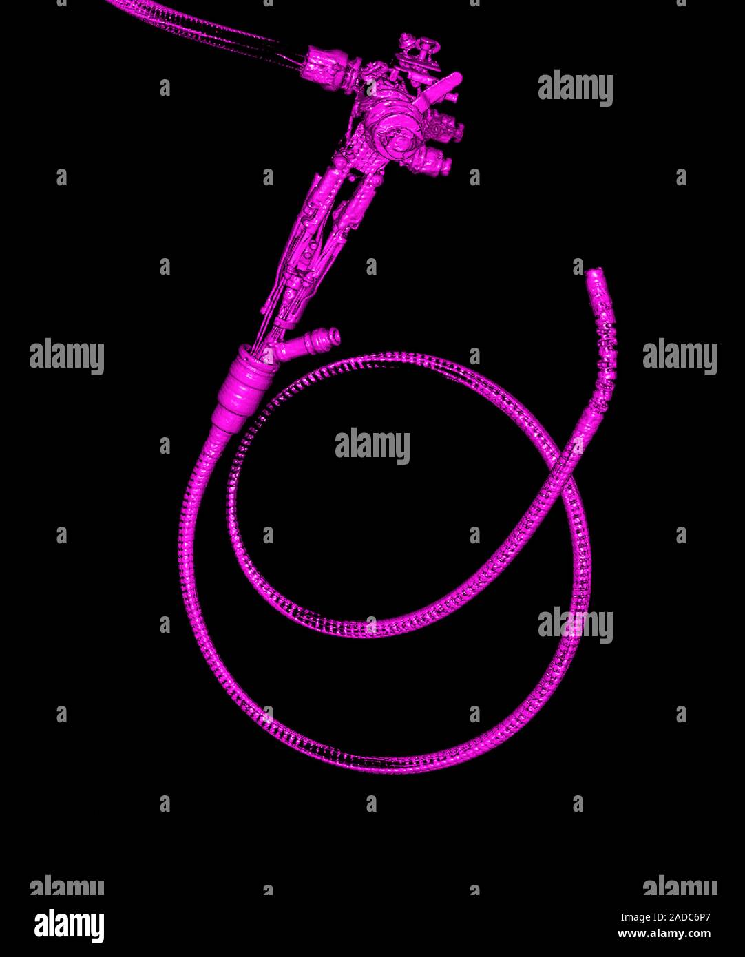 Endoscope, illustration. Endoscopes are tubes used to look inside the ...