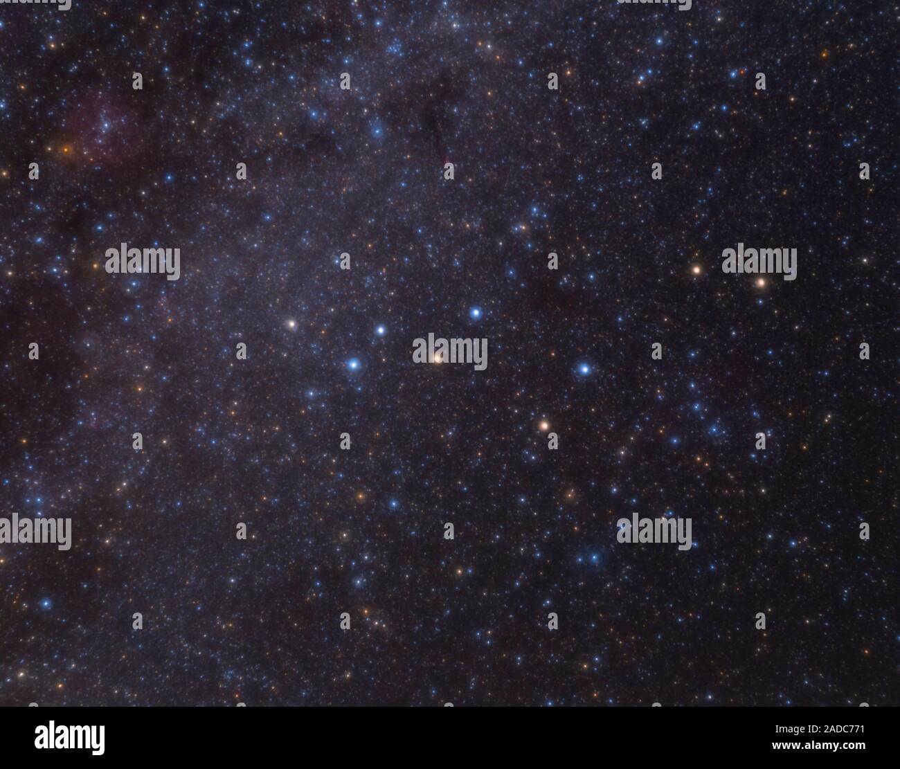 Lacerta constellation. Optical image of the faint constellation Lacerta ...