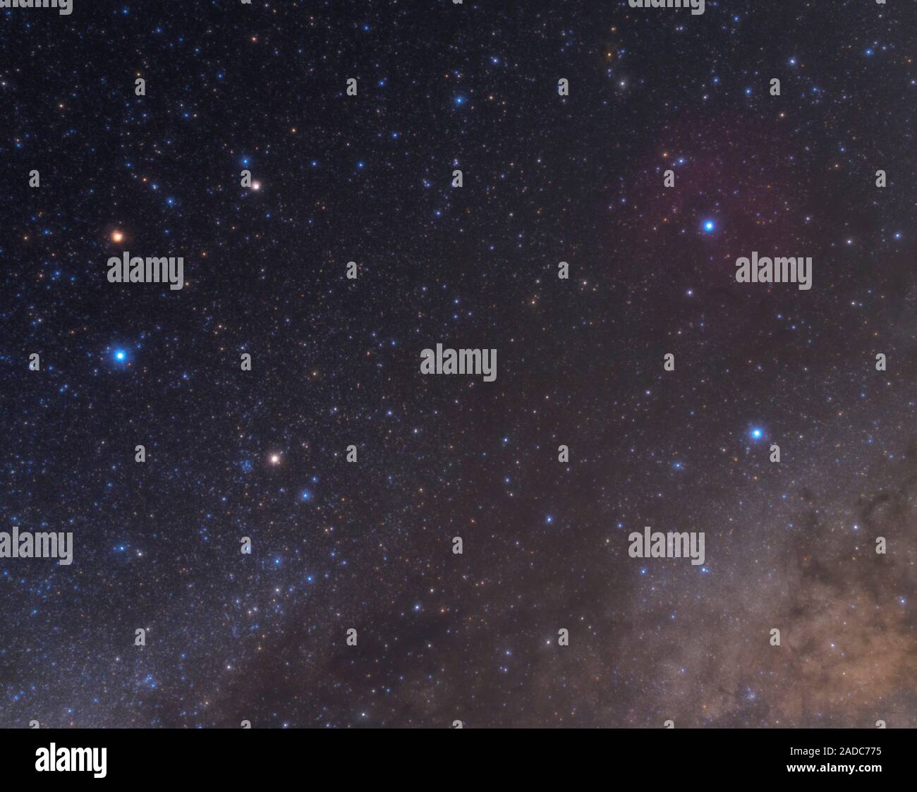 Ophiuchus constellation. Optical image of the constellation Ophiuchus ...