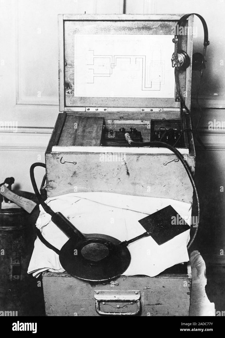 Hydrophone. 20th-century hydrophone (underwater microphone) as used on ...