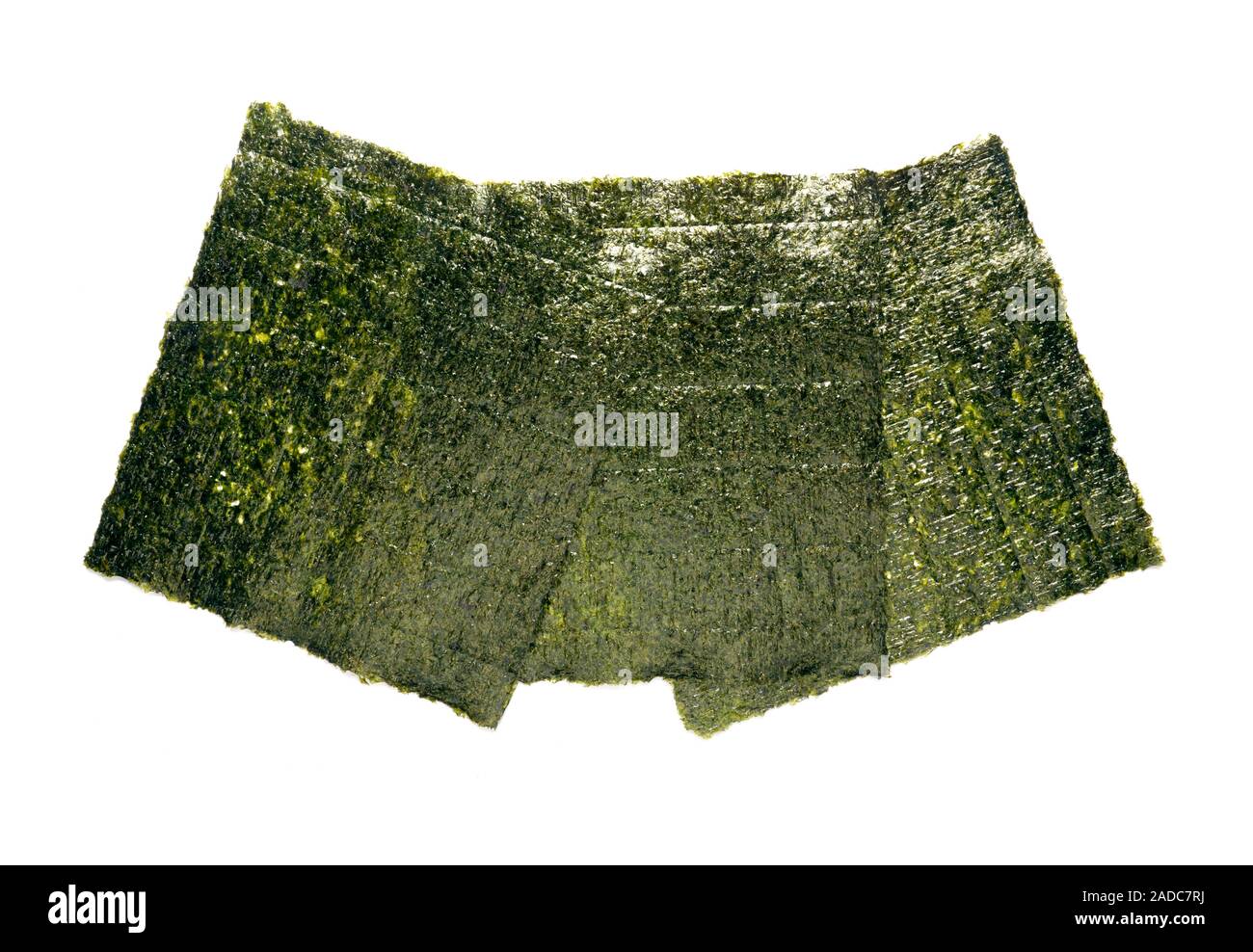 Edible seaweed. Sheets of dried edible seaweed. This may be eaten in ...