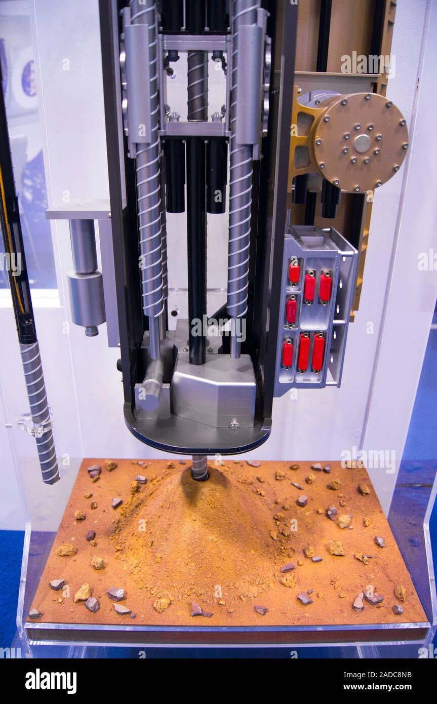 A model of a Mars spacecraft drill of the type planned for the European ...