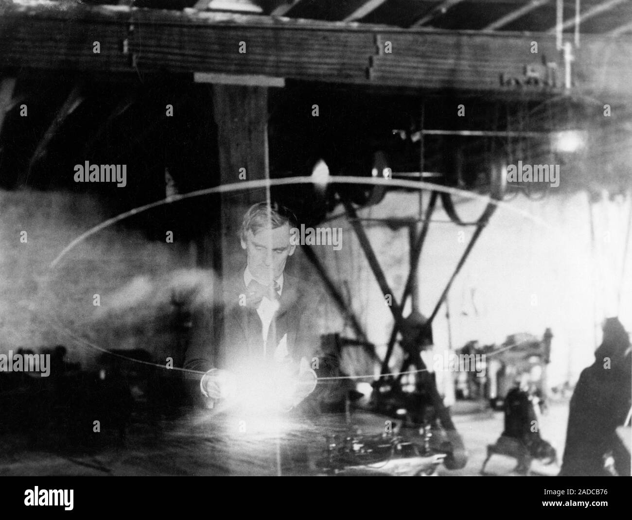 Joseph Jefferson in Tesla's laboratory. US actor Joseph Jefferson (1829 ...