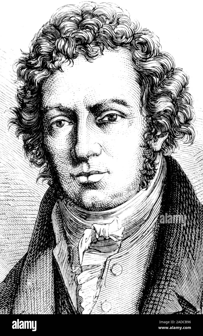 Andre-Marie Ampere (1775-1836). 1864 illustration of the French ...