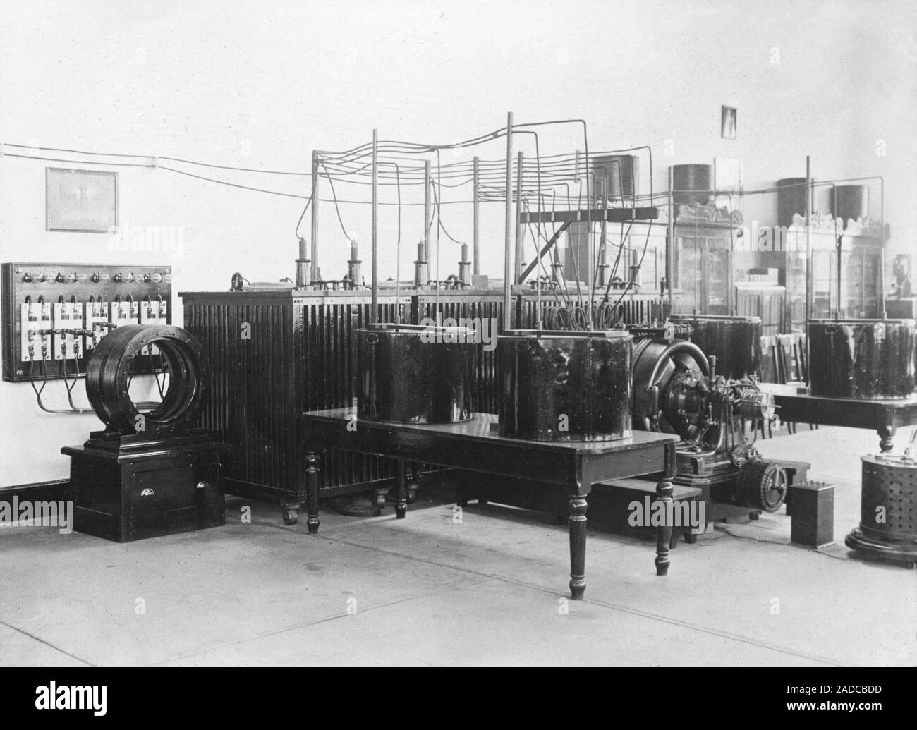 Tesla's Wardenclyffe Tower laboratory, interior view. The Wardenclyffe ...