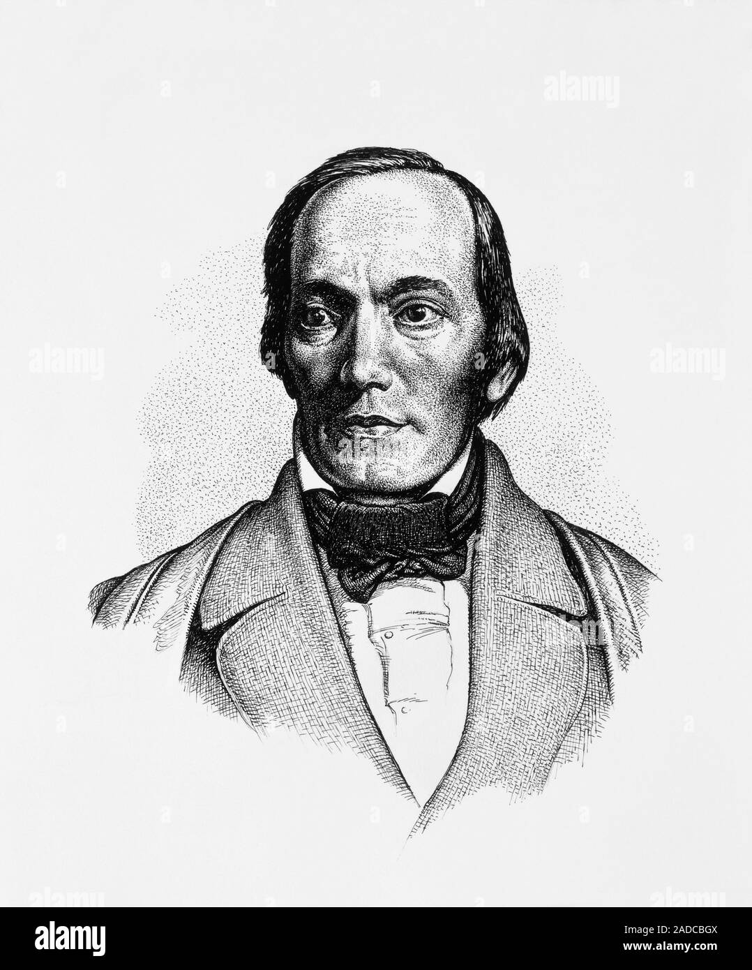 Richard Owen (1804-1892). Illustration of the British anatomist and ...