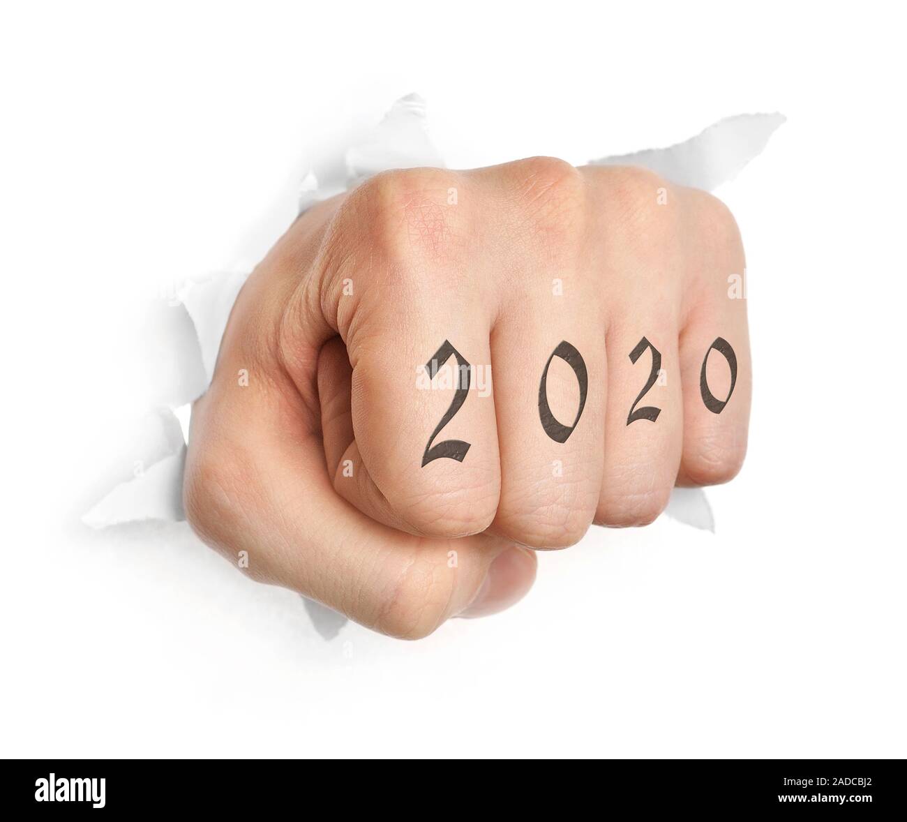 Fist punching through wall hi-res stock photography and images - Alamy