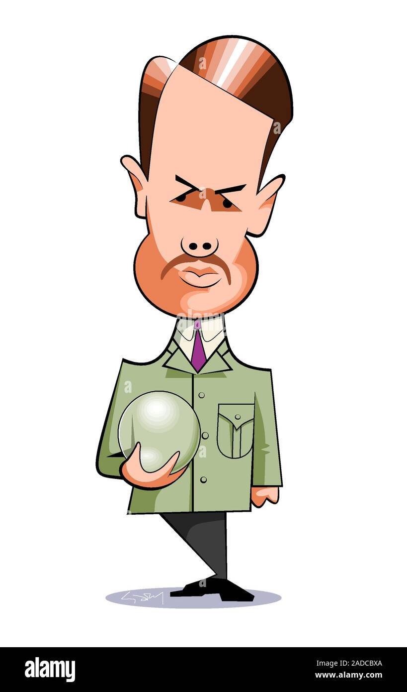 Henry Moseley (1887-1915). Caricature of the English physicist Henry ...