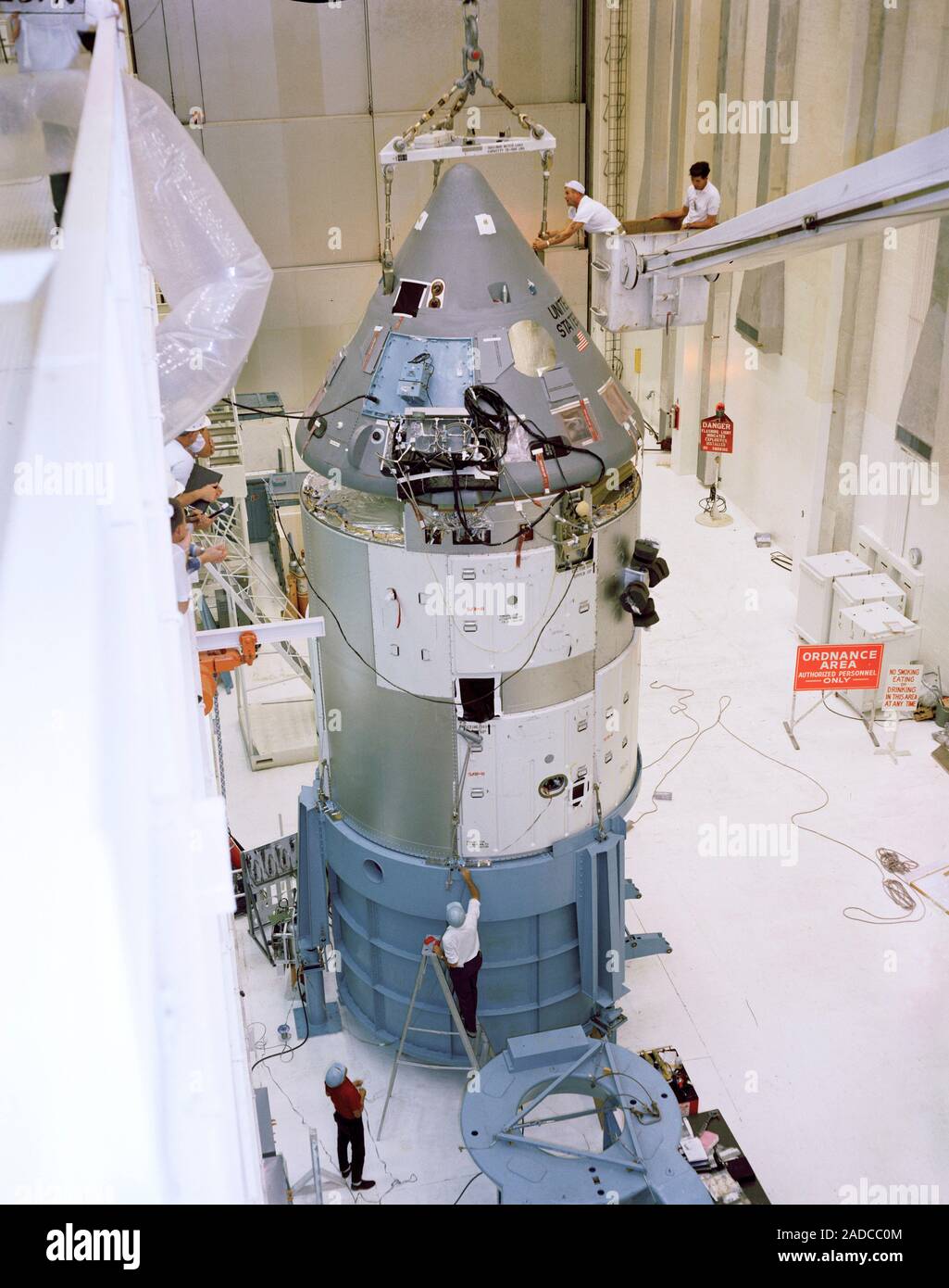Apollo 1 spacecraft preparation. The Apollo Spacecraft 012 Command ...