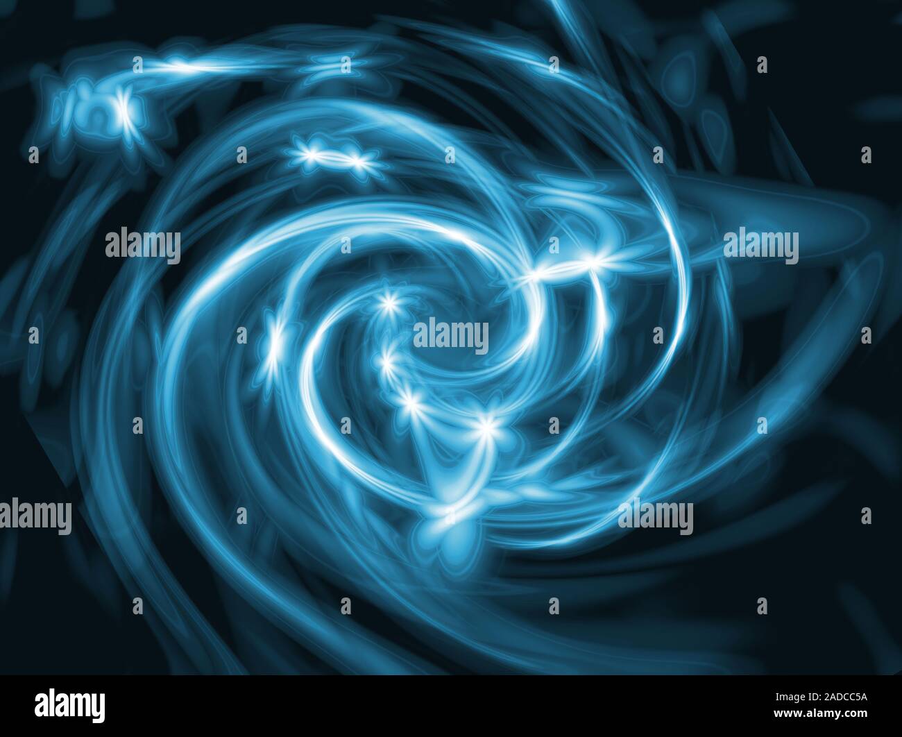 Abstract blue background with lights and flashes Stock Photo - Alamy