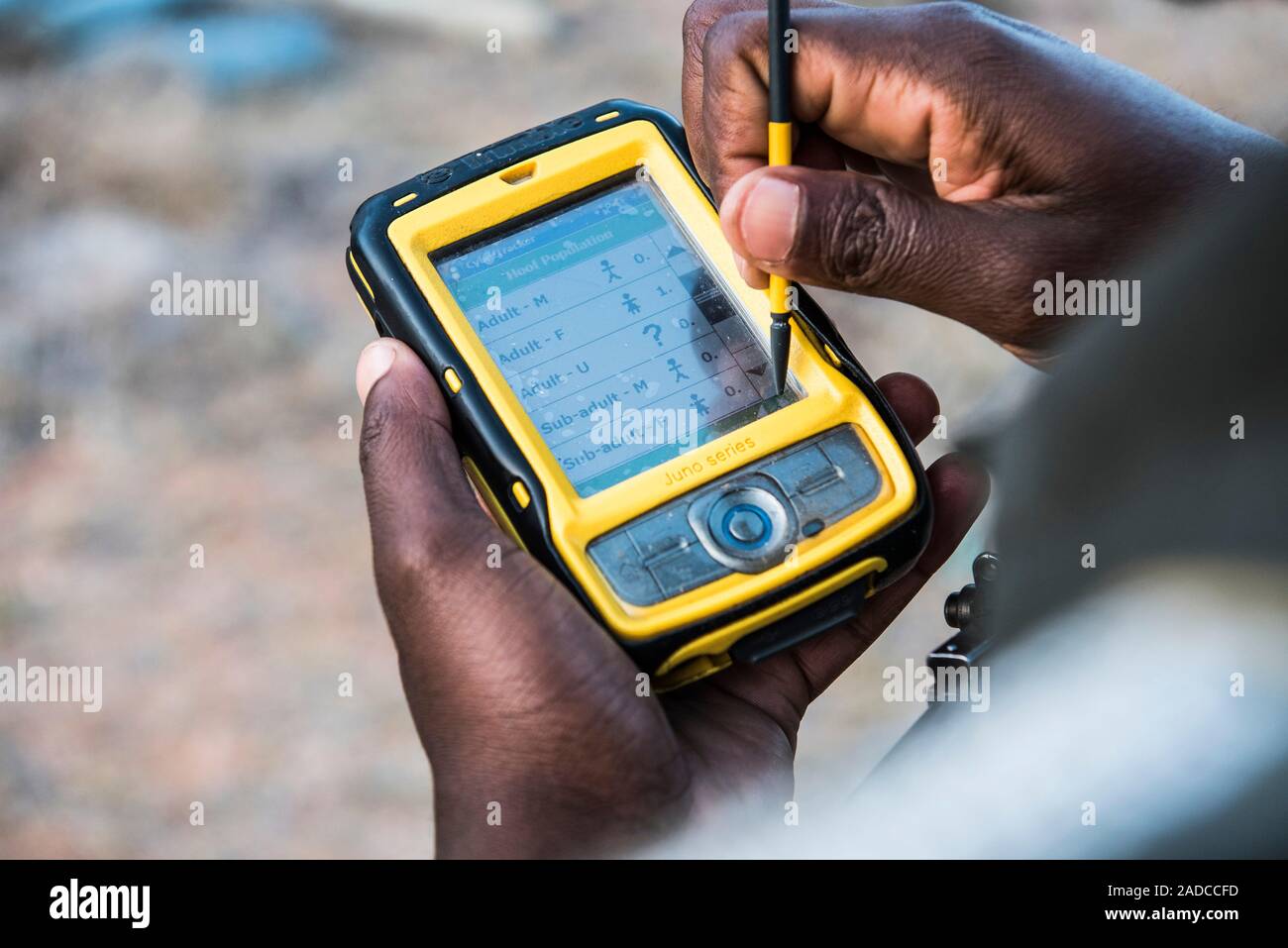 Cybertracker data capture. Used by rangers in Baviaanskloof Nature ...